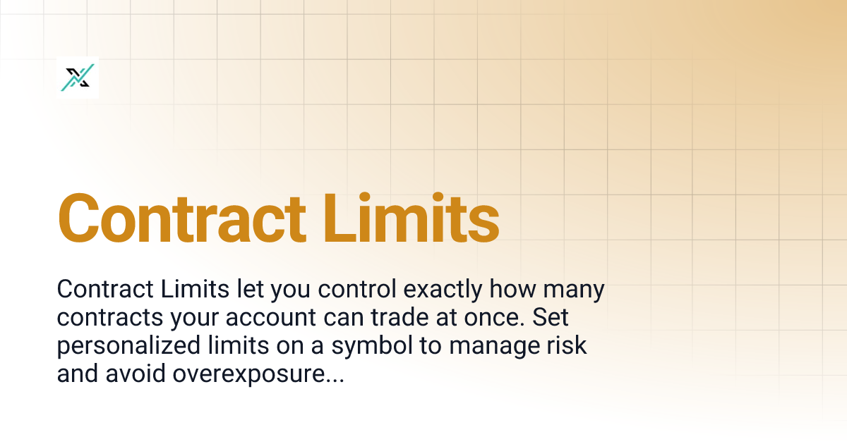 Contract Limits | ProjectX Help Center