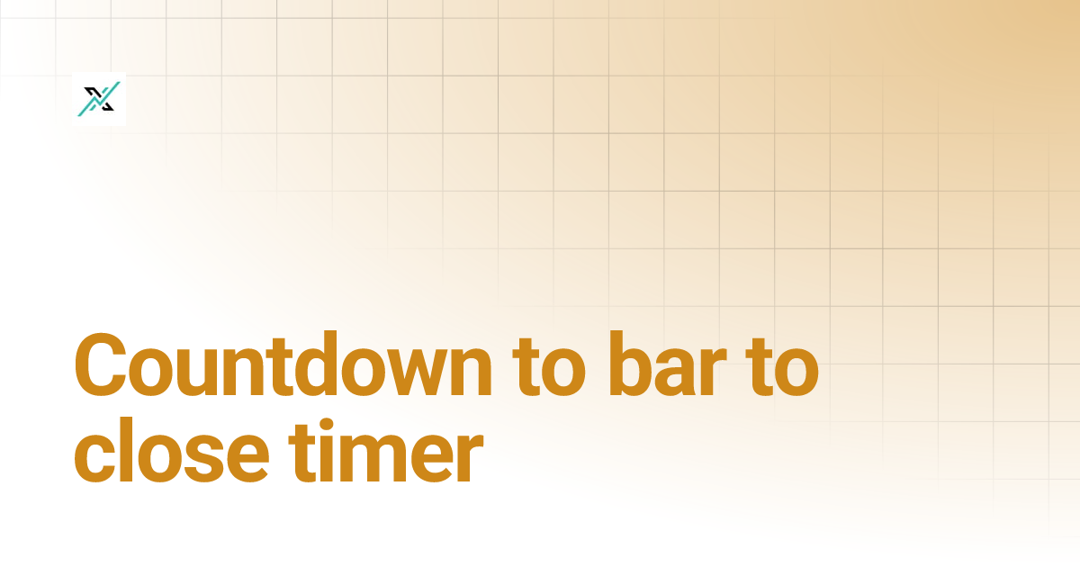 Countdown to bar to close timer | ProjectX Help Center