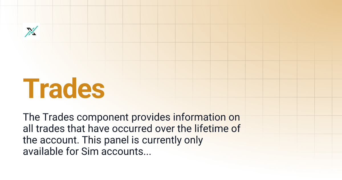 Trades | ProjectX Help Center