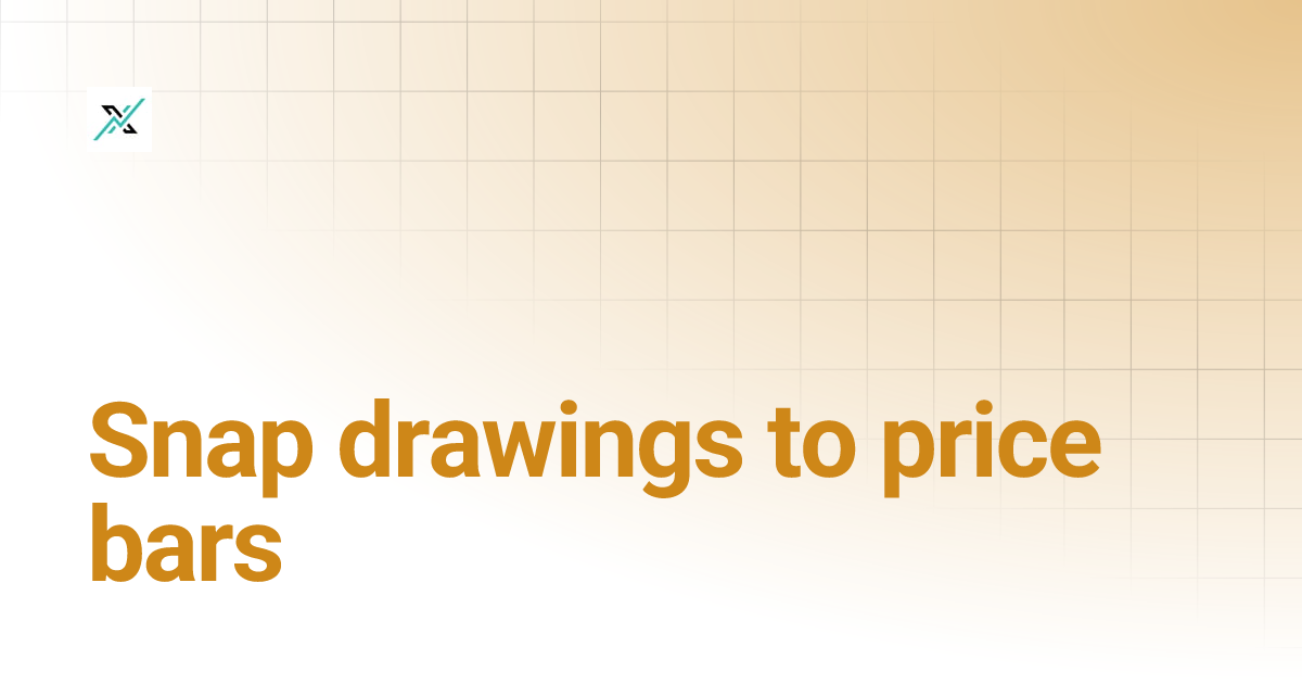 Snap drawings to price bars | ProjectX Help Center